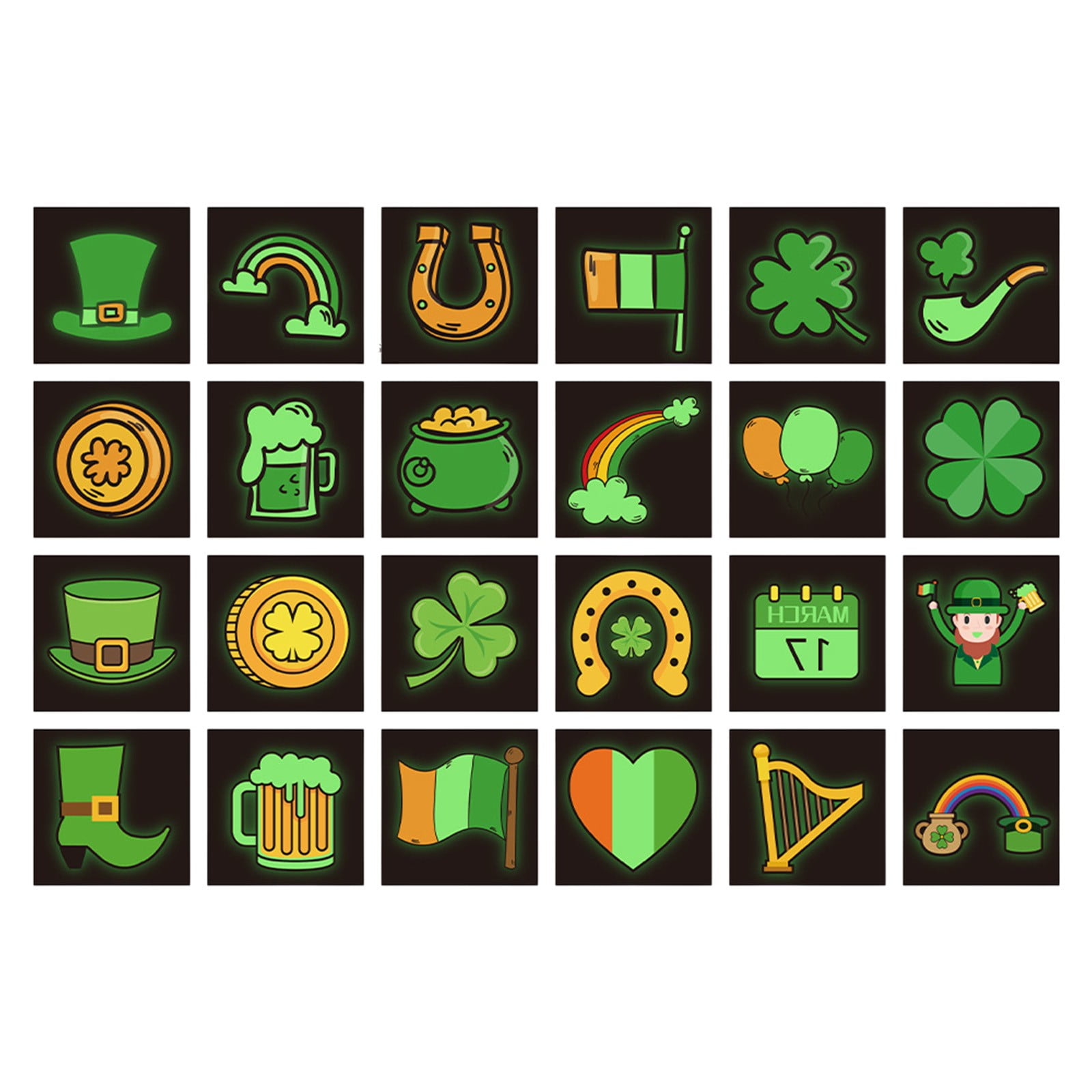 St Patricks Day Clearance! PRETXORVE St Patricks Decorations, Sticker ...