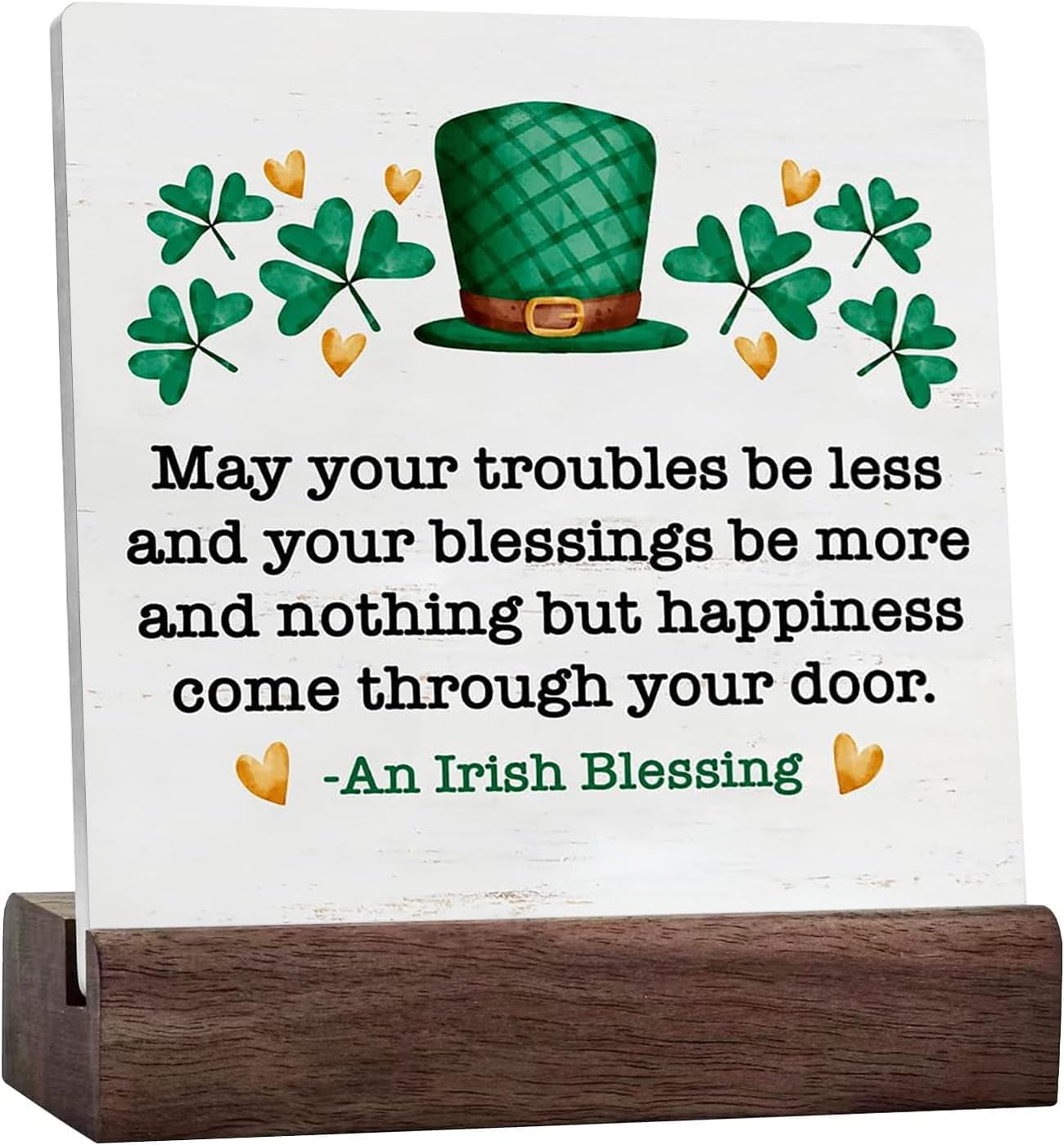 St. Patricks Day Decor Irish Blessings Decor May Your Troubles Be Less ...
