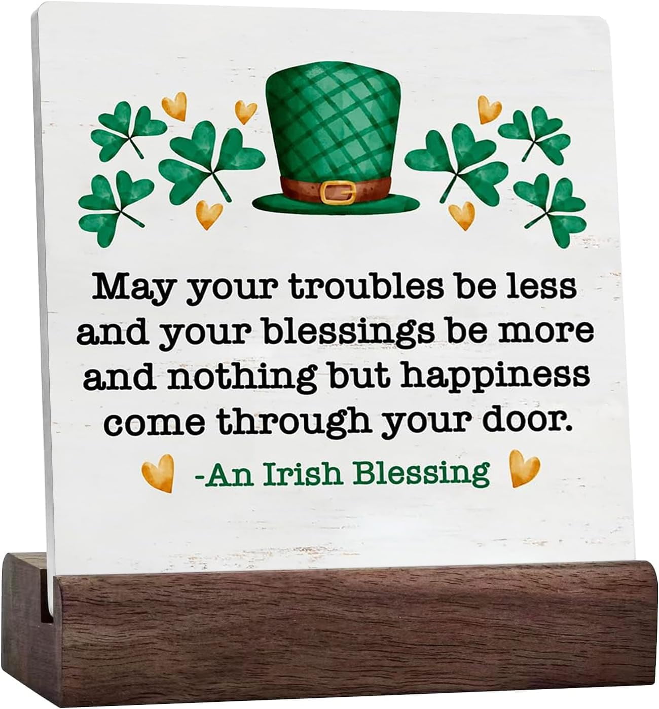 St. Patricks Day Decor Irish Blessings Decor May Your Troubles Be Less ...
