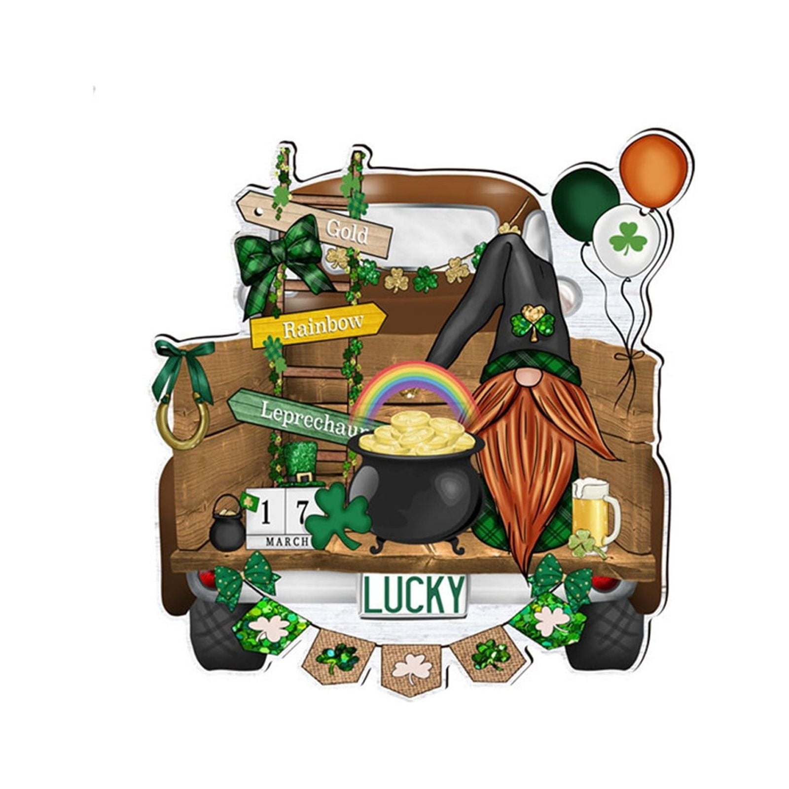 St Patricks Day Decorations, St Patricks Day Accessories Wood Luck ...