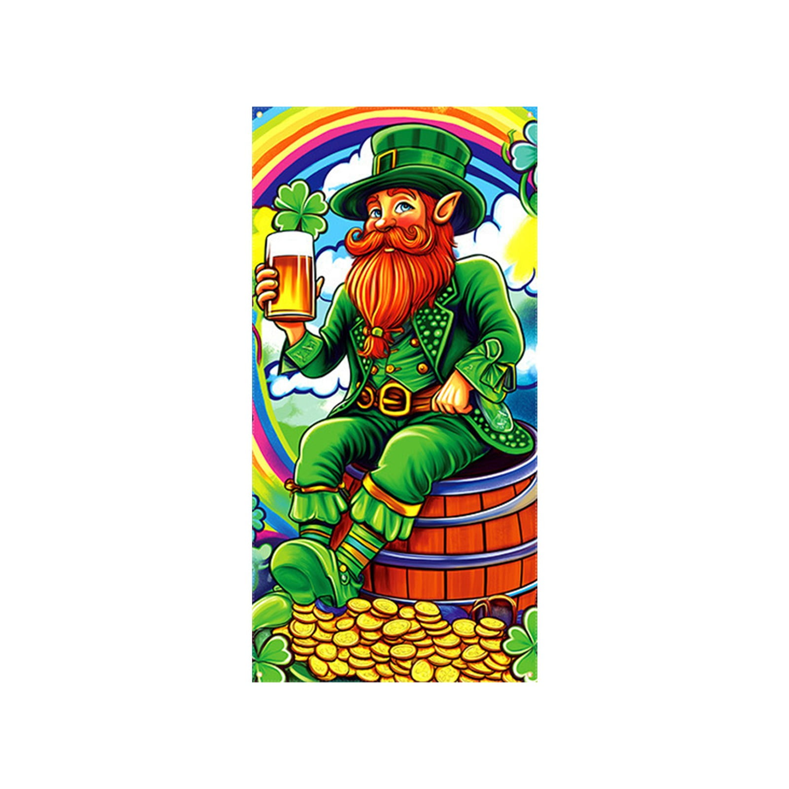 St Patricks Day Decorations Door Banner St. Patrick's House Flag Garden Flag Welcome Banner for ...