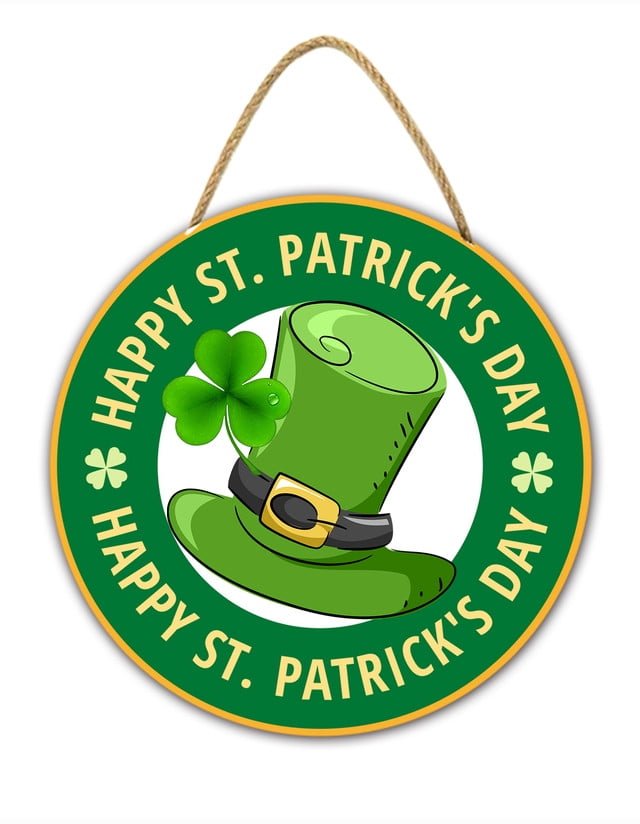 St Patricks Day Decorations Door Happy St Patricks Day Wreath ...