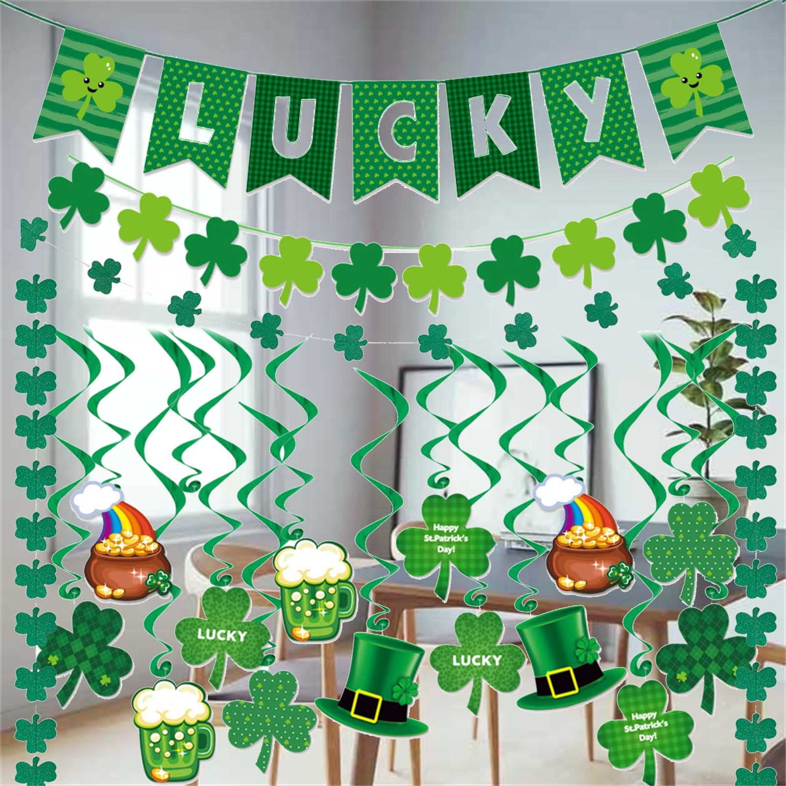 St.Patricks Day Decorations! OTEMRCLOC St.Patrick's Day Decorations ...