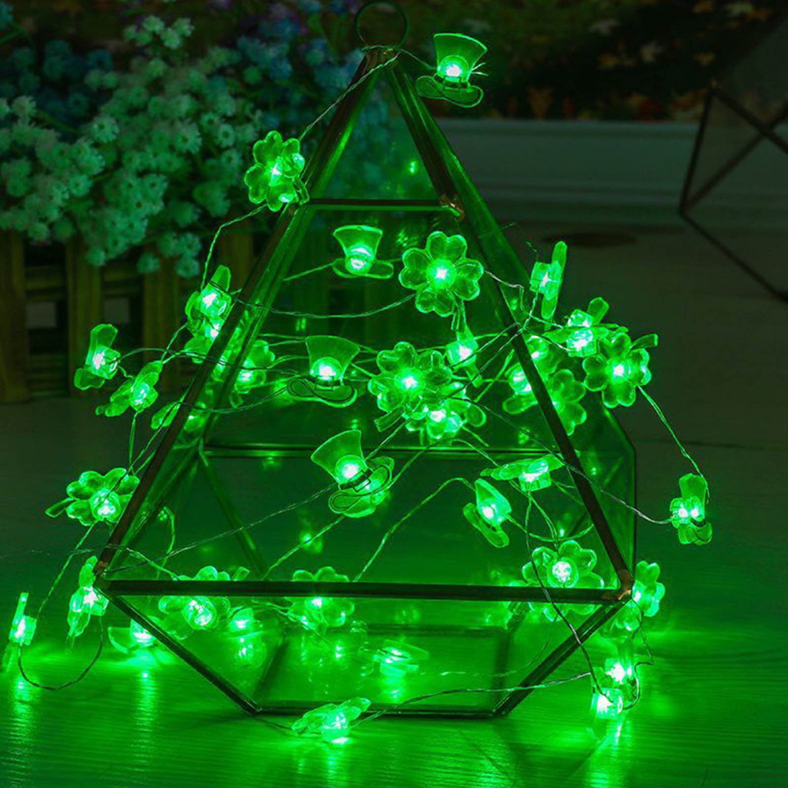 St Patricks Day Decorations, St Patricks Day Lights, Shamrock String ...