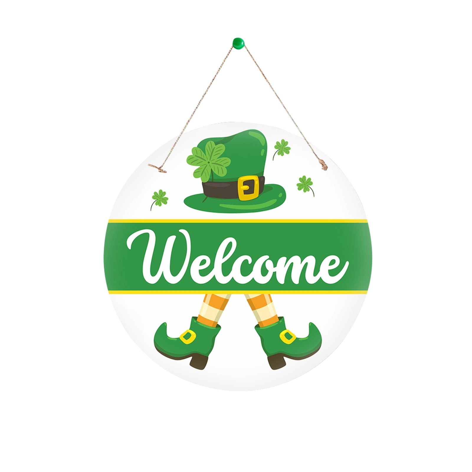St Patricks Day Door Decorations-Paper Clover Door Sign - Clover ...