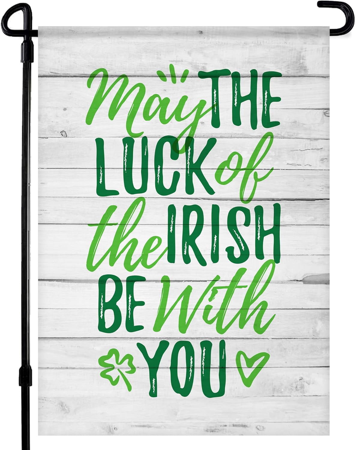 St Patricks Day Garden Flag - 12x18 inch Seasonal St. Patrick's Day Flag for Outdoor Patio, Lawn ...