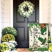 LanSuare Double-Sided Linen Garden Flag, Patriotic Outdoor Yard Decor ...