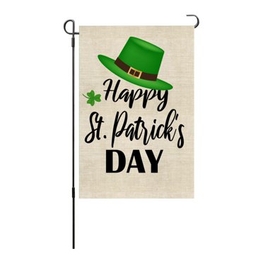 Toland Home Garden Shamrock Stripes St Pats St Patricks Day Garden Flag ...