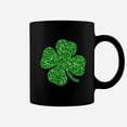 St Patricks Day Glitter Green Shamrock Coffee Mug - Walmart.com