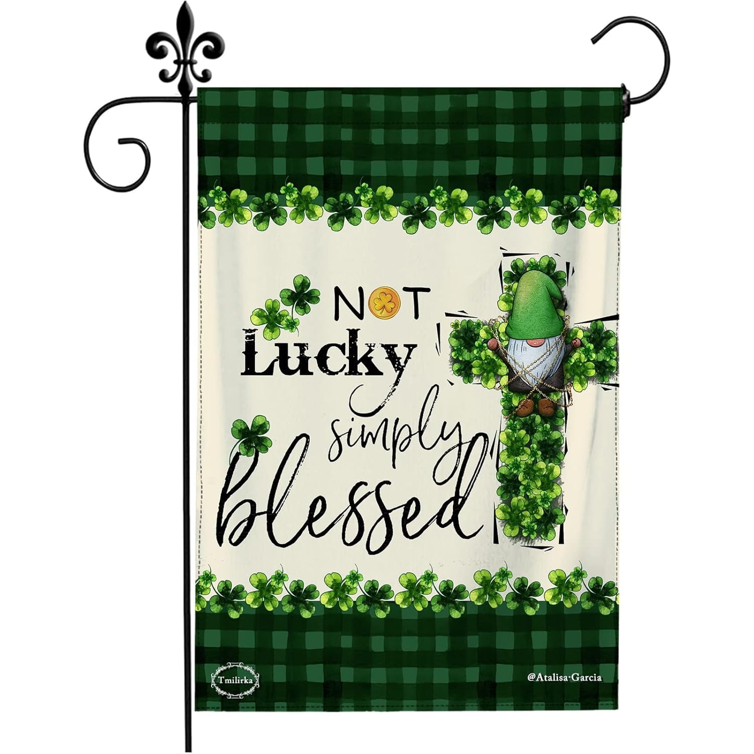 St Patricks Day Gnomes Not Lucky Simply Blessed Cross Green Buffalo ...