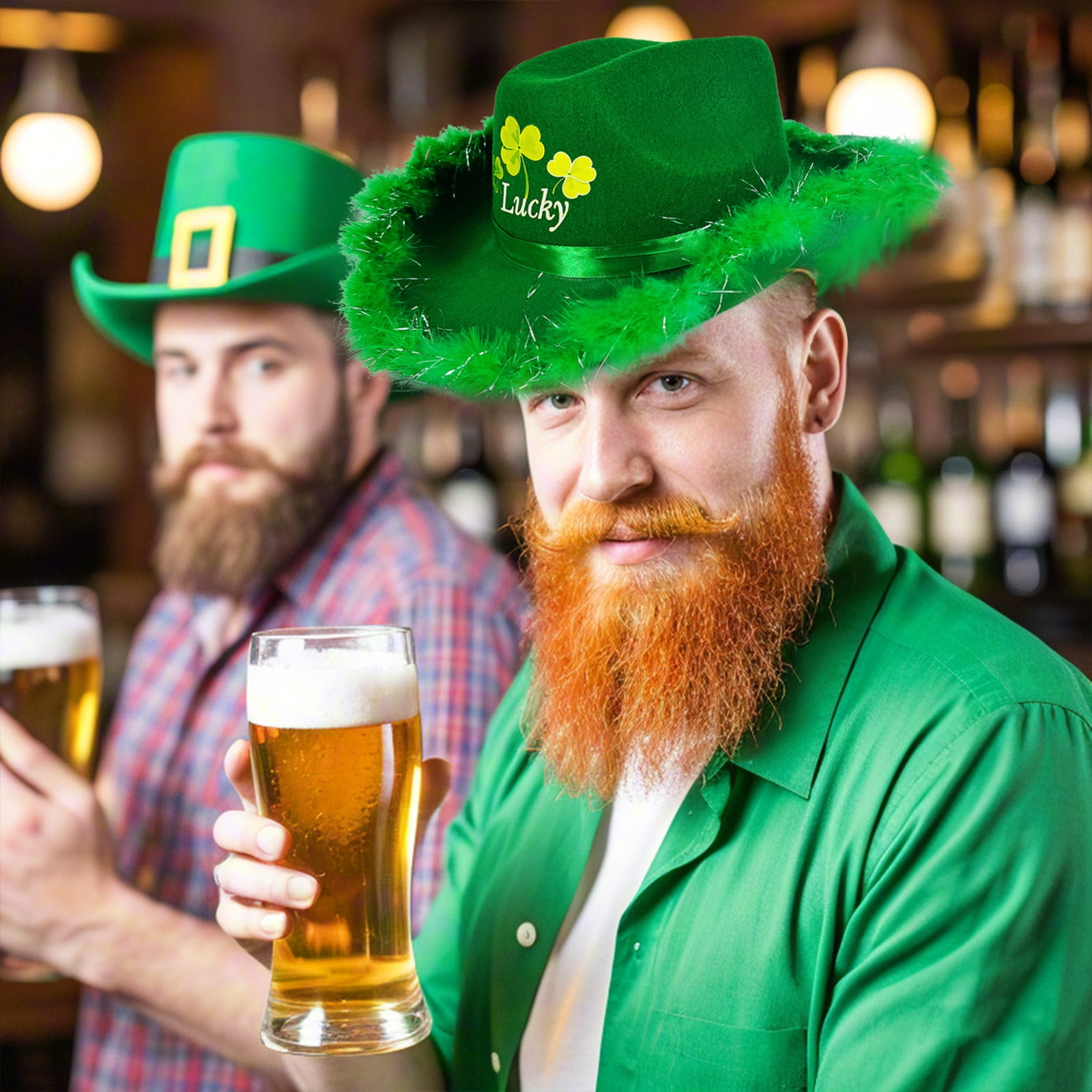 St Patricks Day Hats With Light St Patrick's Day Green Velvet Top Hat ...