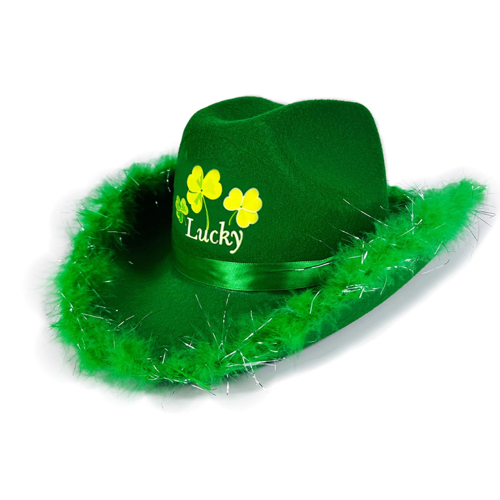 St Patricks Day Hats With Light St Patrick's Day Green Velvet Top Hat ...