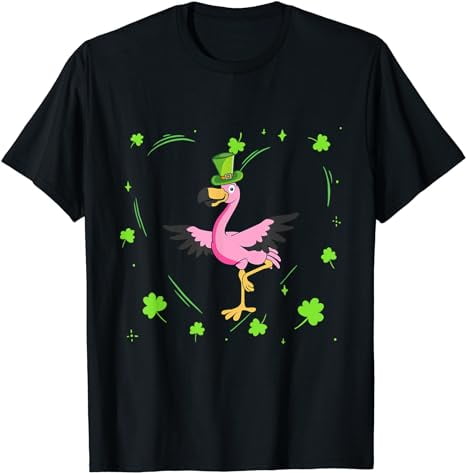 St Patricks Day Irish Flamingo Saint Pattys Paddys Women T-Shirt ...