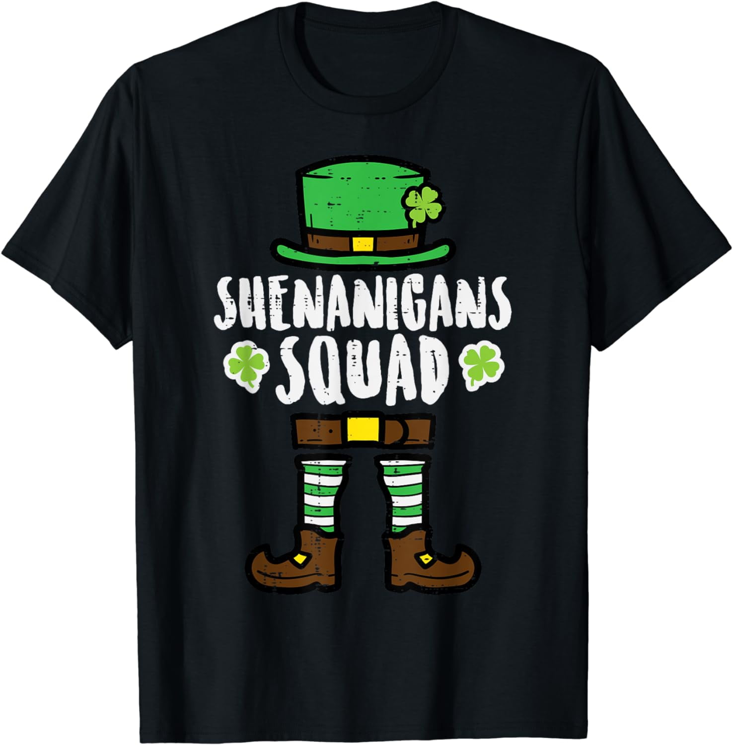St Patricks Day Leprechaun Shenanigans Squad Men Women Kids T-Shirt ...