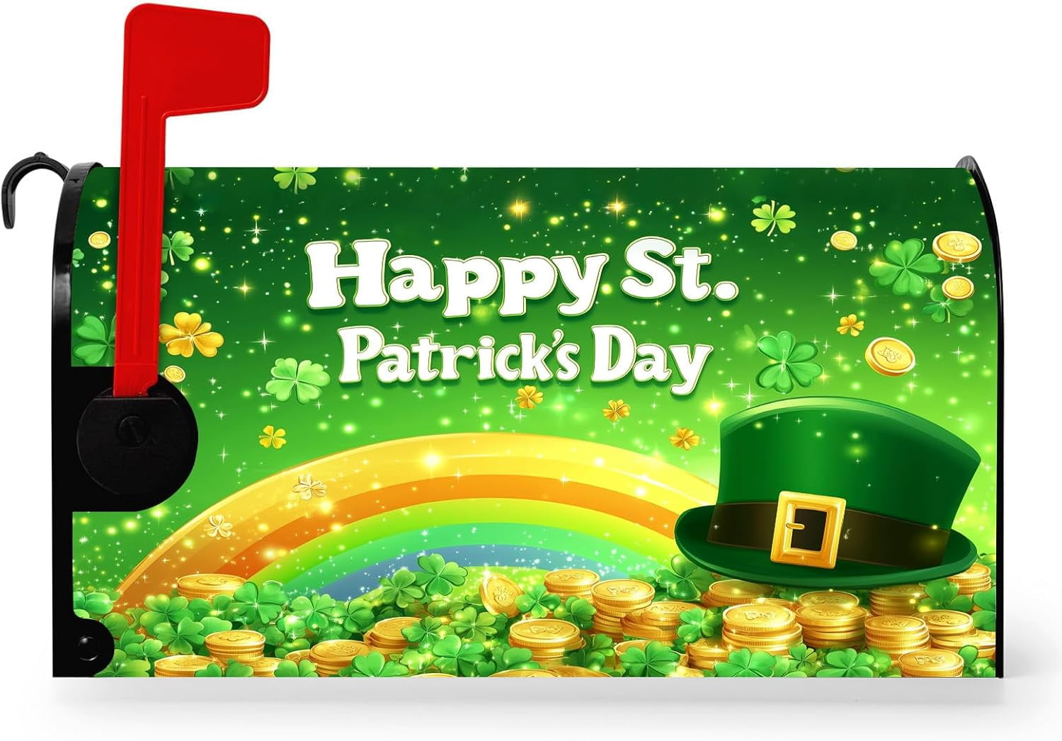 St. Patricks Day Mailbox Covers Spring Green Shamrock Mailbox Covers ...