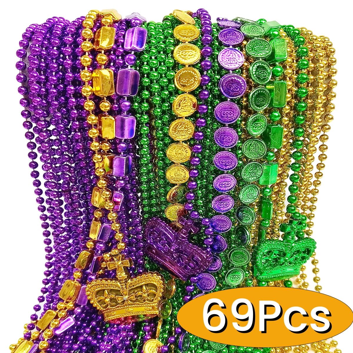 St Patricks Day Mardi Gras Beads Necklace Mardi Gras Accessories ...