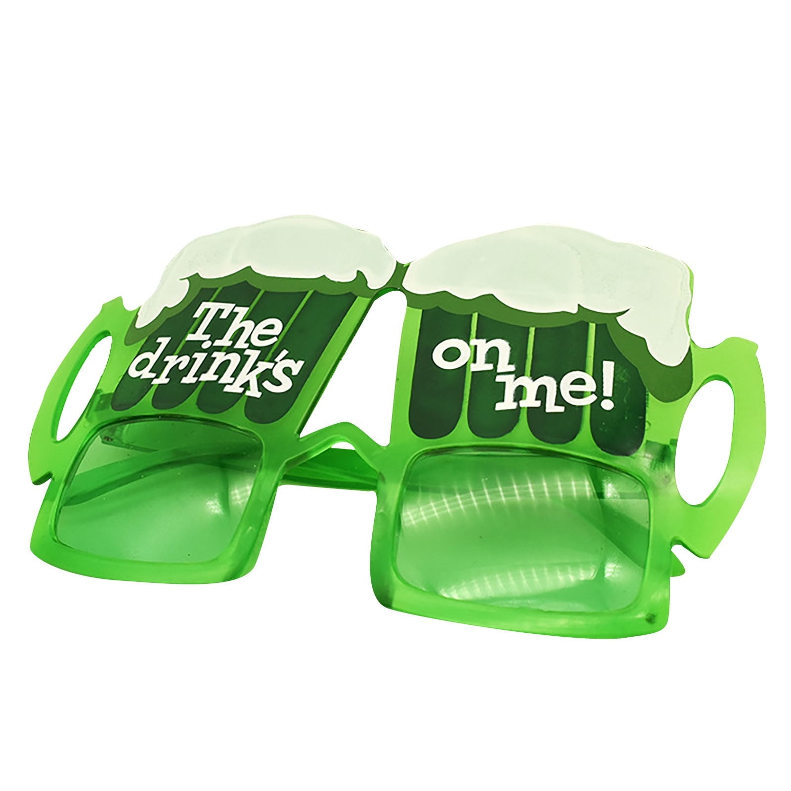 St. Patricks Day Shamrock Sunglasses, Four Leaf Clover Glasses Green ...