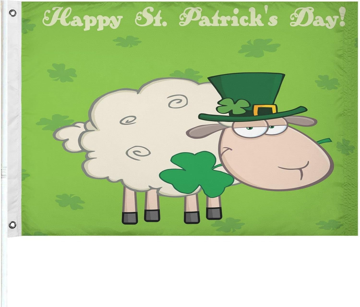 St Patricks Day Sheep Flag Outdoor Garden Flag for Outside Funny Flags ...