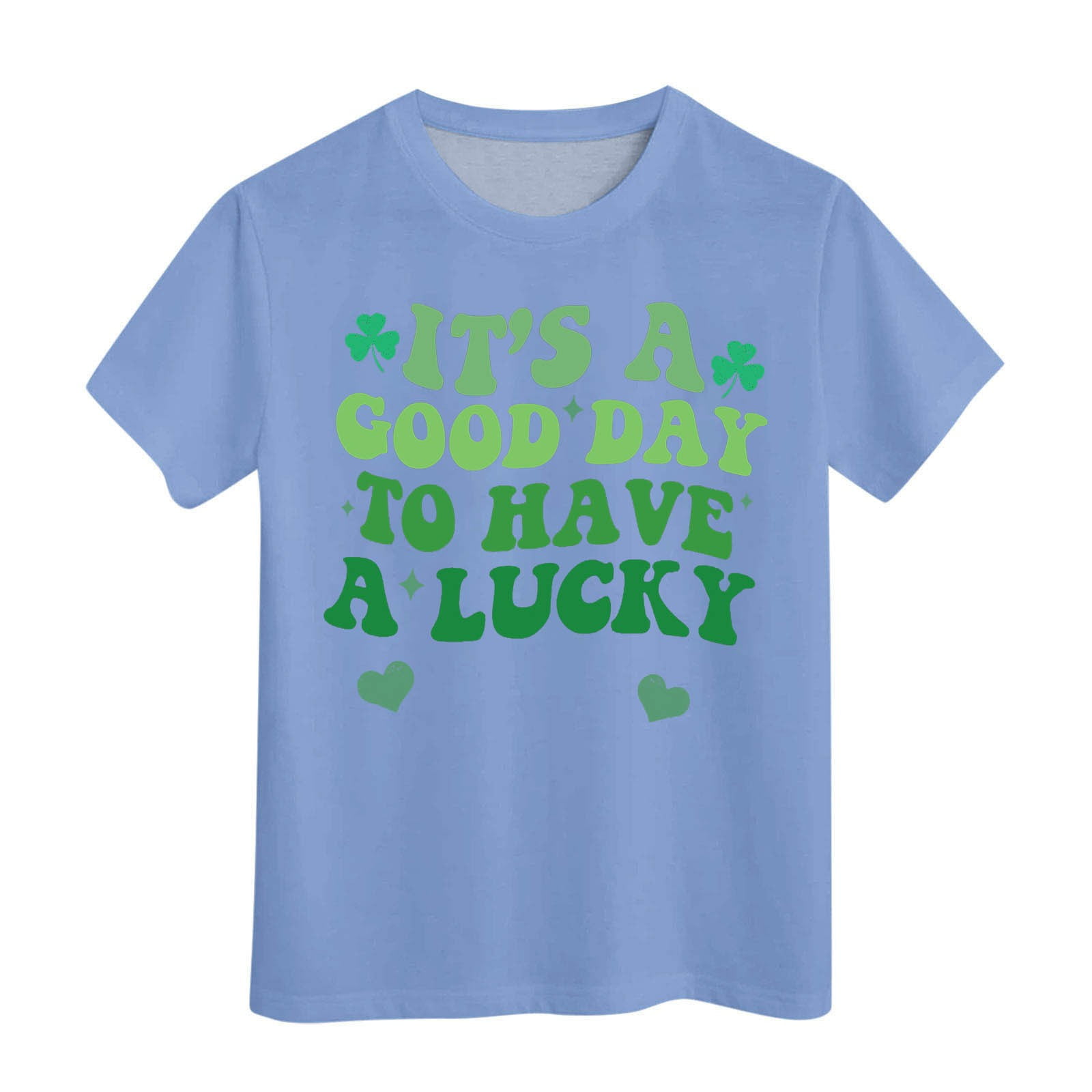 St Patricks Day Shirt Boys Funny Clover Print Short Sleeve Tops Little ...