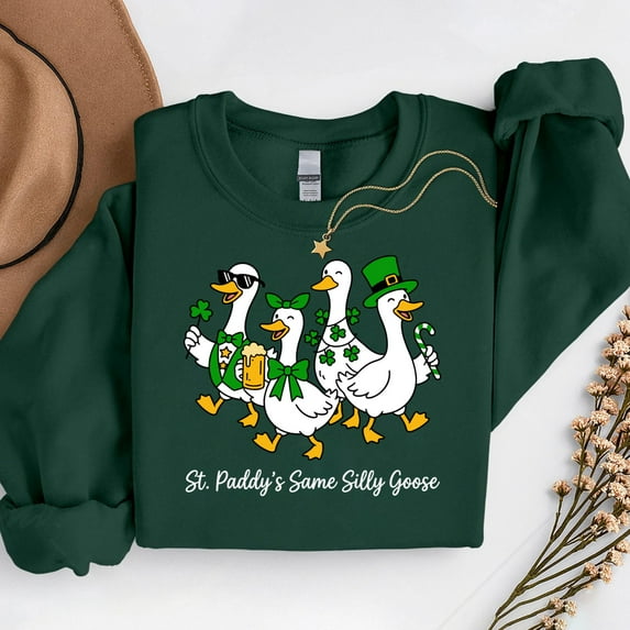 St Patricks Day Silly Goose Tee – T-Shirt, Hoodie & Sweatshirt – St ...