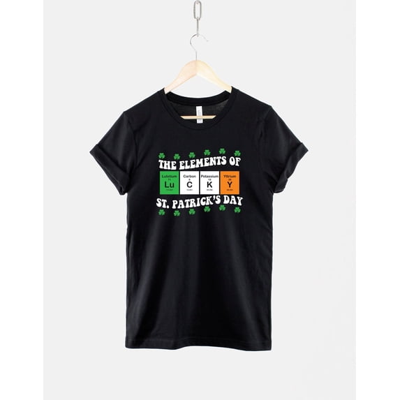 St Patricks Day T-Shirt: Elements of Lucky Periodic Table - Walmart.com