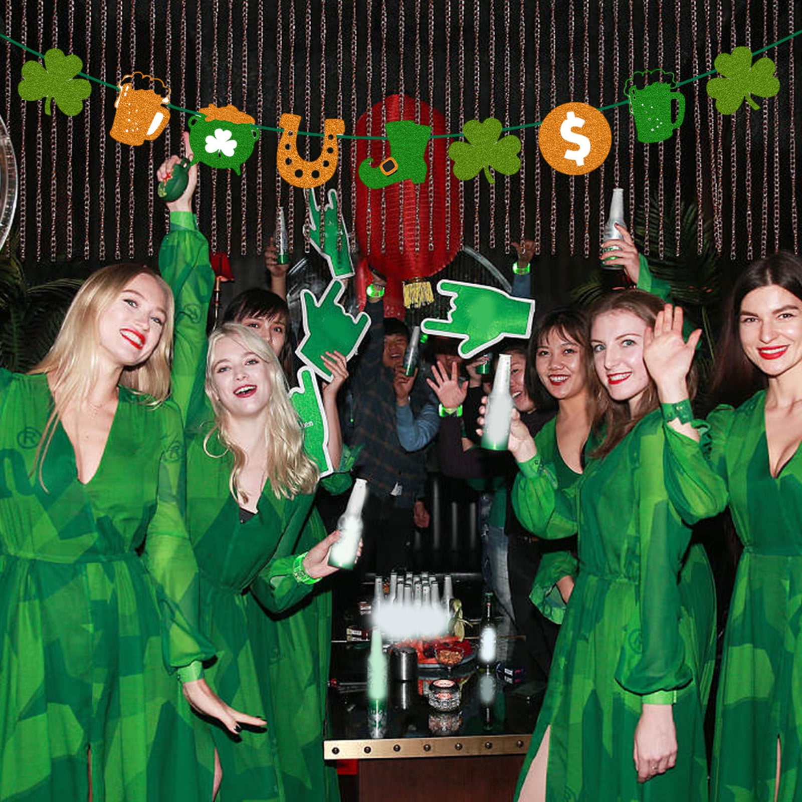 St Patricks Day Welcome Sign for Front Door - Irish Hanging Shamrock ...