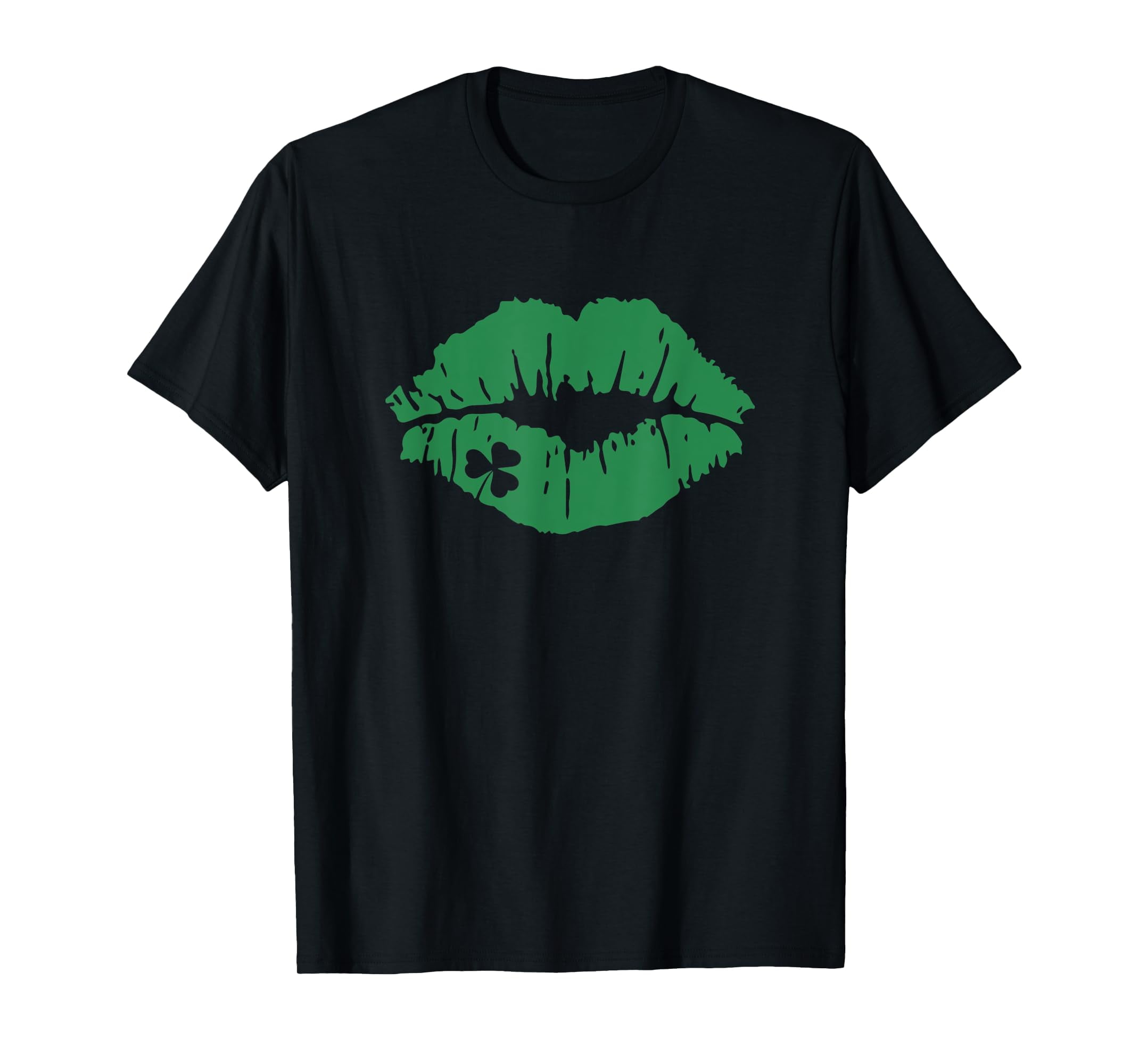 St. Patricks Irish Lips design with clover T-Shirt - Walmart.com