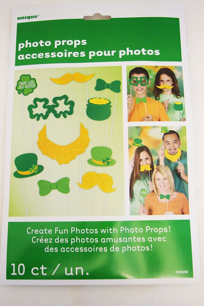 St Patricks Day Themed Party Photo Booth Prop Decoration Kit - Walmart.com