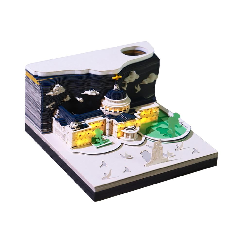 St. Paul’s Cathedral 3D Sticky Notes Paper Memo Pad, Non-Sticky Notes ...