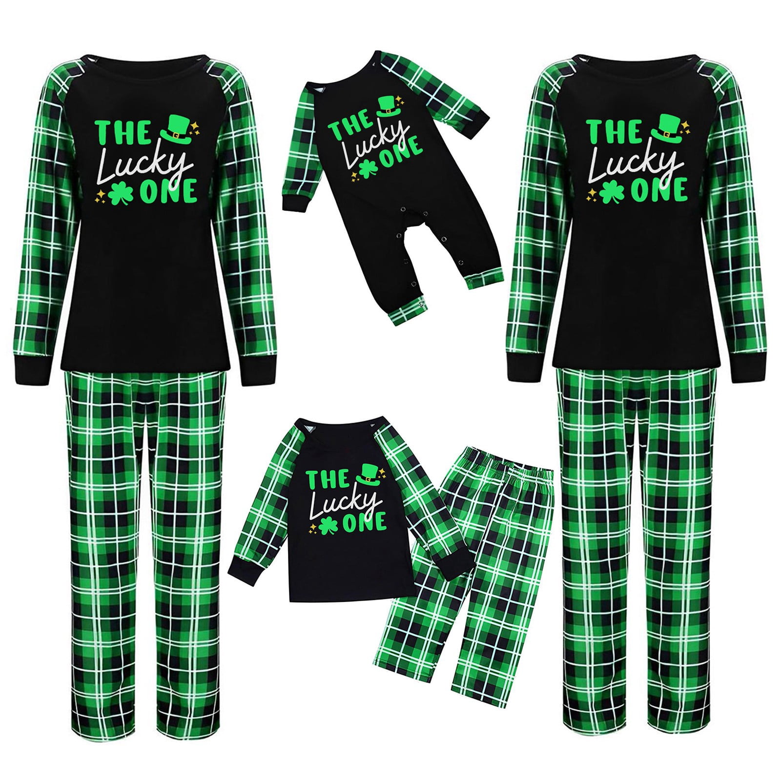 St. Paul's Prints Family Matching Long Sleeve Tops+Pants Set Polished ...