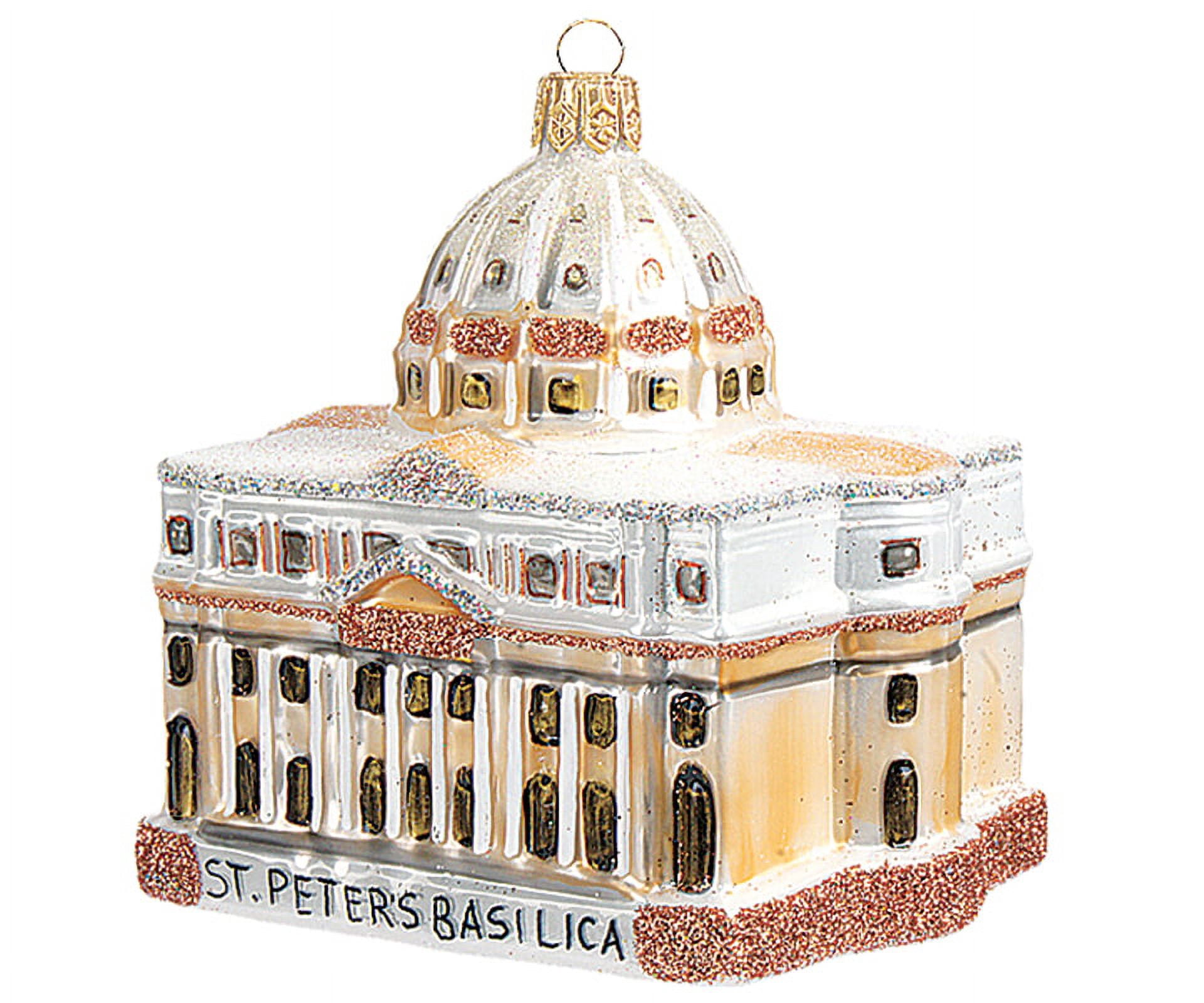 St Peters Basilica Glass Christmas Ornament Vatican Catholic Church ...