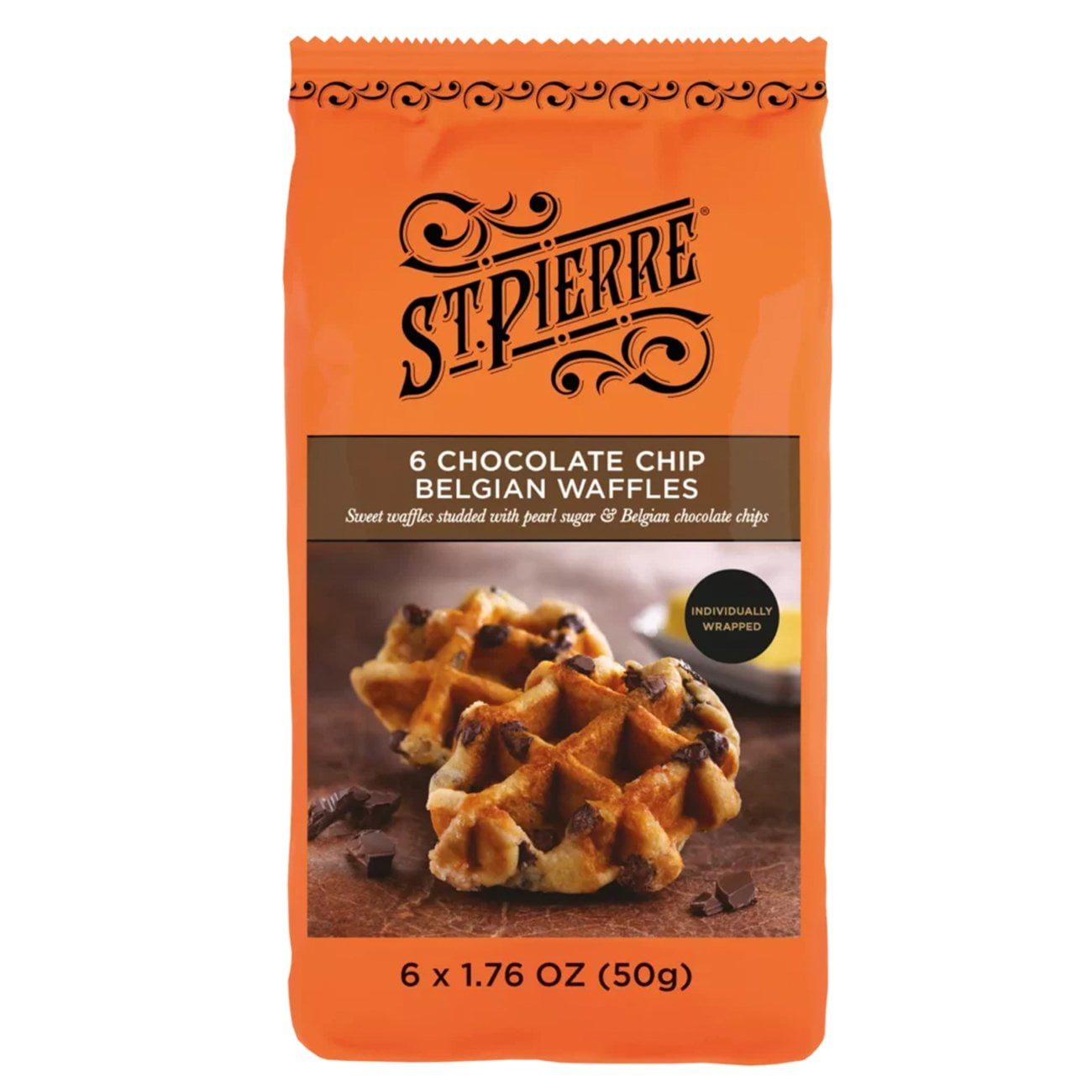 St. Pierre Chocolate Chip Belgian Waffles - 6 ct (Packaging May Vary ...
