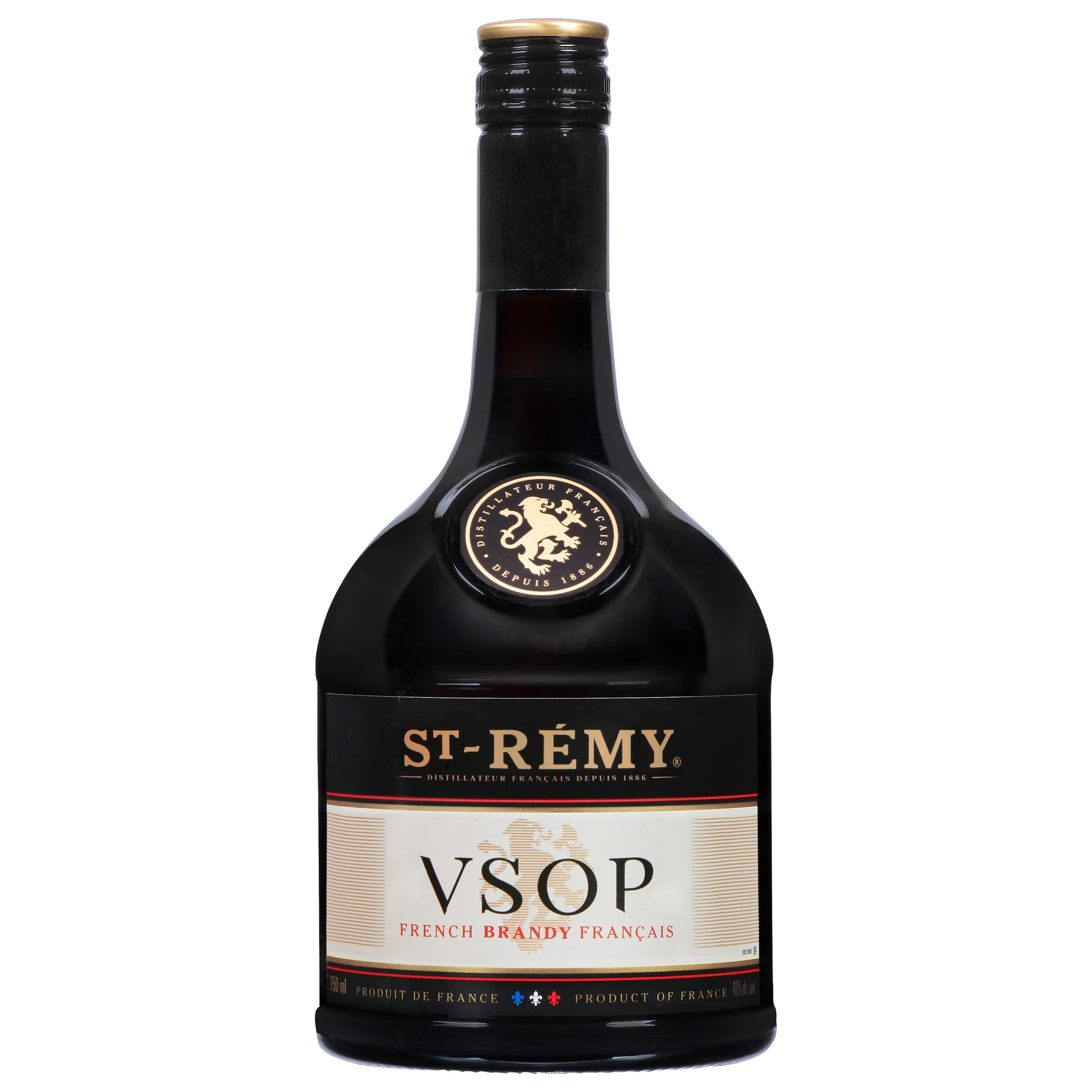 St-Remy VSOP French Brandy, 750ml Glass Bottle, 40% ABV - Walmart.com