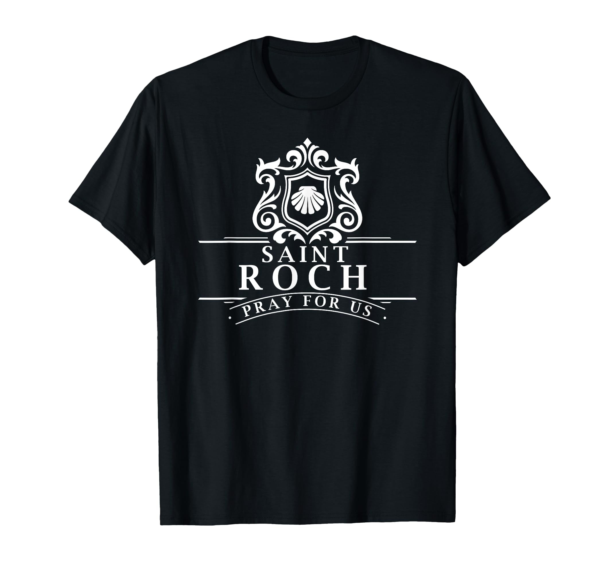 St Roch Pray for Us Catholic Plagues Patron Saint of Dogs T-Shirt ...