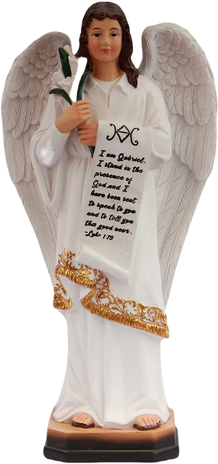 St. Saint Gabriel The Archangel Catholic Religious Gifts Resin Colored ...