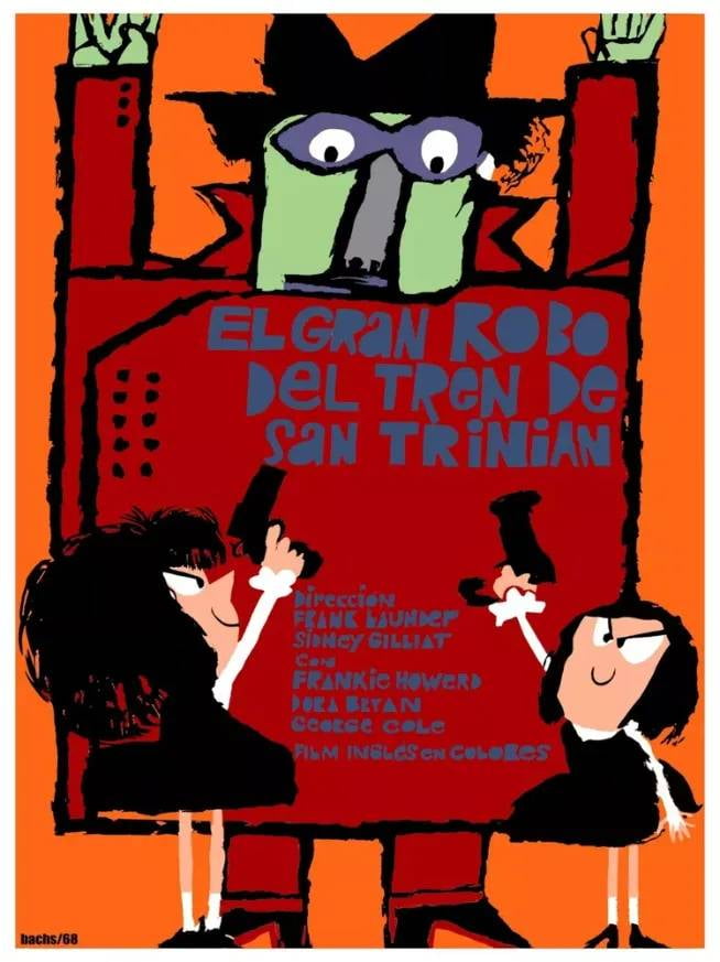 St. Trinian train robery wall Decoration Poster.Graphic Interior design ...