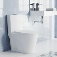 Woodbridge T-0001 , Dual Flush Elongated One Piece Toilet with Soft ...
