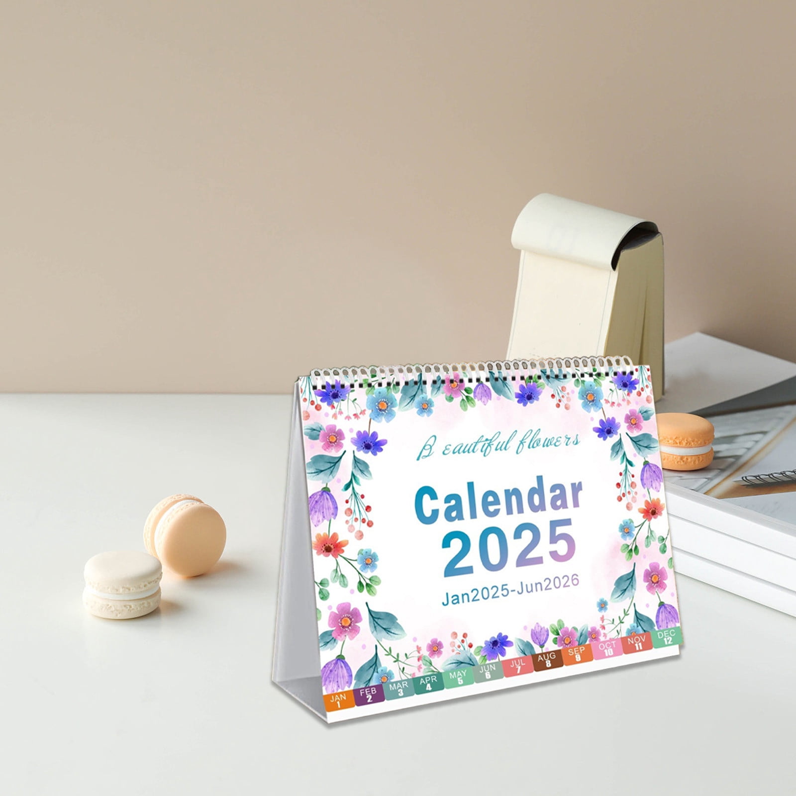 StSilkitty 2025 Small Desk Calendar with Thick Paper for Easy Planning ...