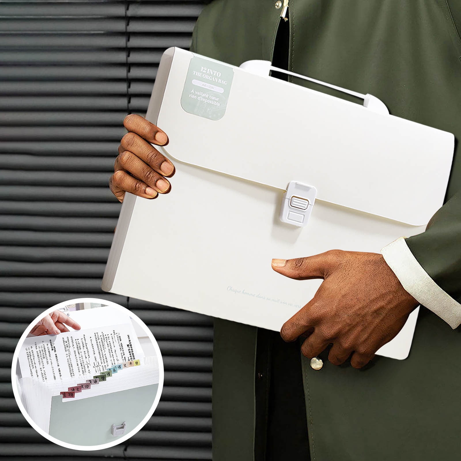 StSilkitty Accordion Archive Folder Large Capacity Portable Multi layer ...