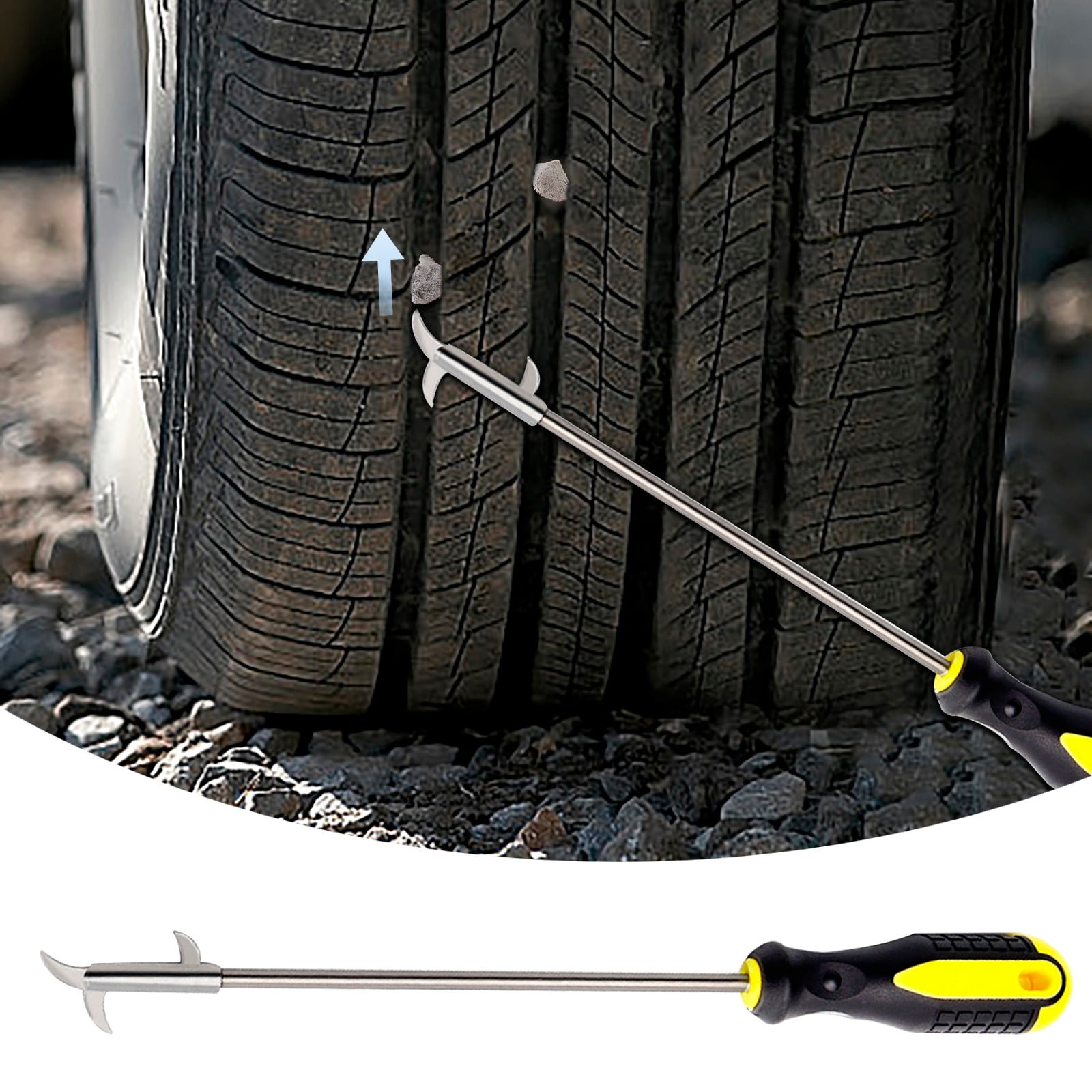 StSilkitty Car Tire Cleaning Hook Advanced Stone Removal Tool for ...