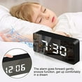 StSilkitty Digital Alarm Clock Big Screen LED Bedside Alarm Clock ...