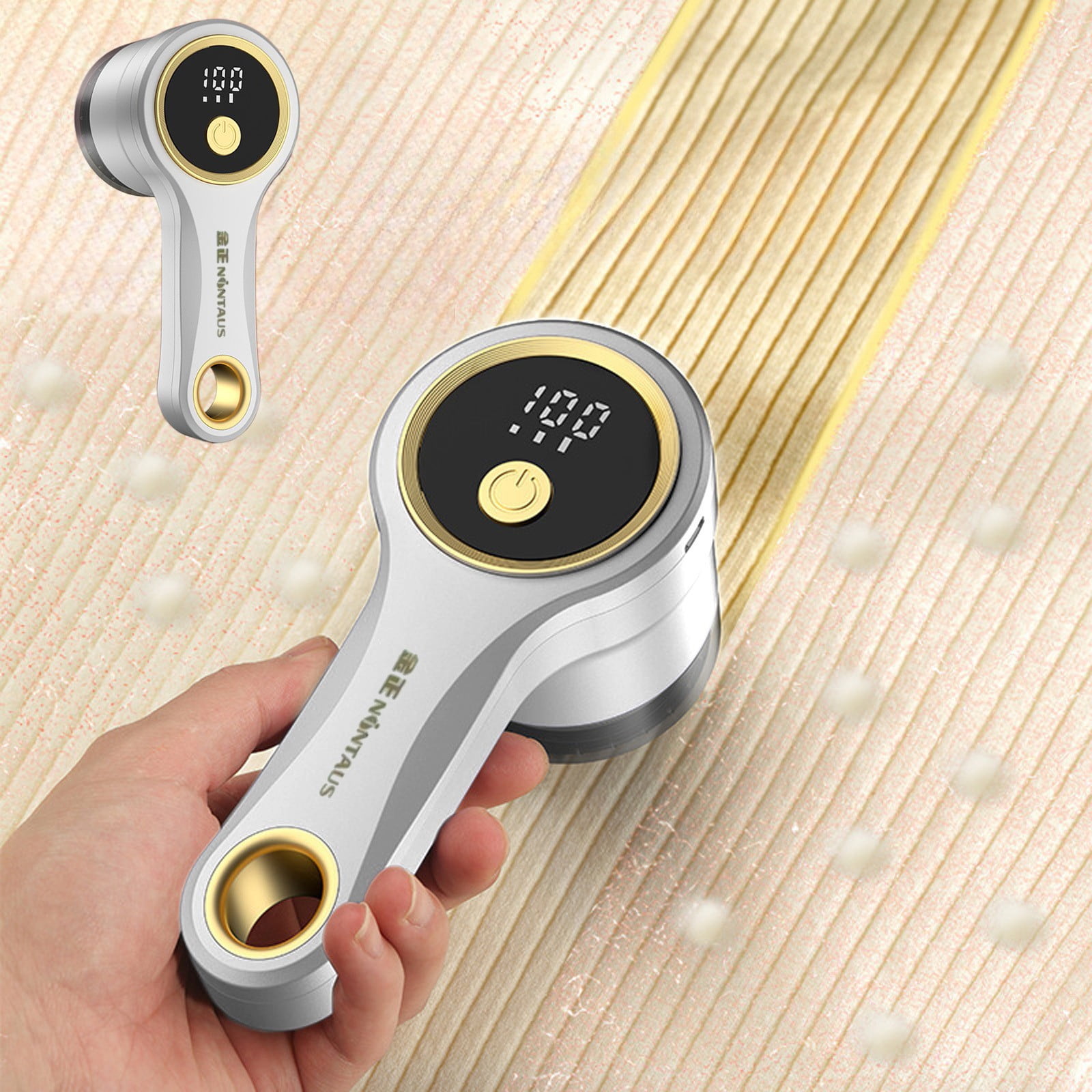 StSilkitty Digital Display USB Fabric Shaver and Lint Remover with ...
