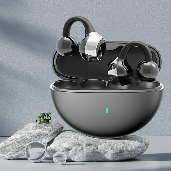 StSilkitty Ear Clip Bluetooth Headset Wireless Conduction Out of the ...