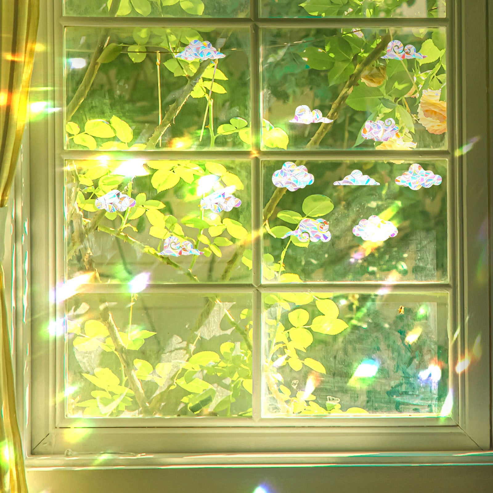 StSilkitty Electrostatic Window Film for Home Decor Sunlight Refracting ...