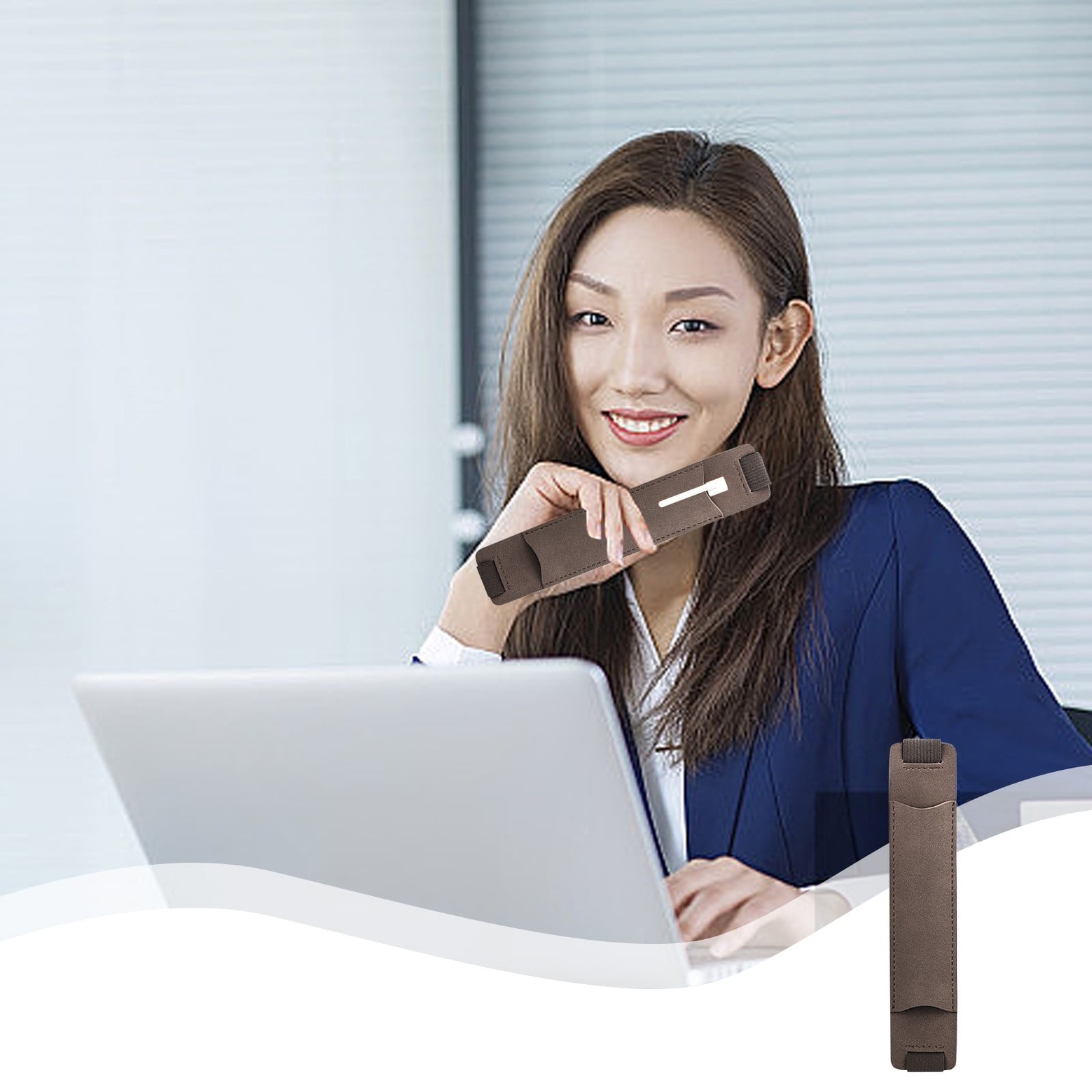 StSilkitty Faux Leather Pen Case Sleeve for Ballpoint Pens and Pencils ...