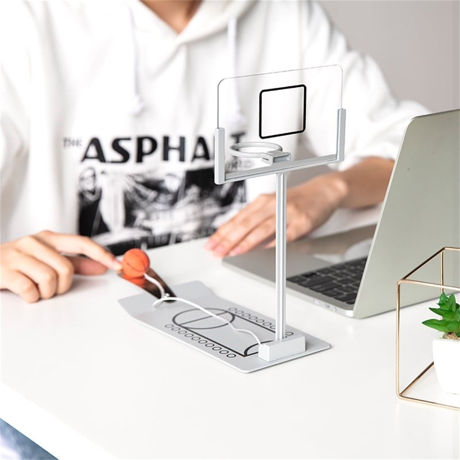 StSilkitty Folding Mini Basketball Game Set for Office Desk Table Top ...