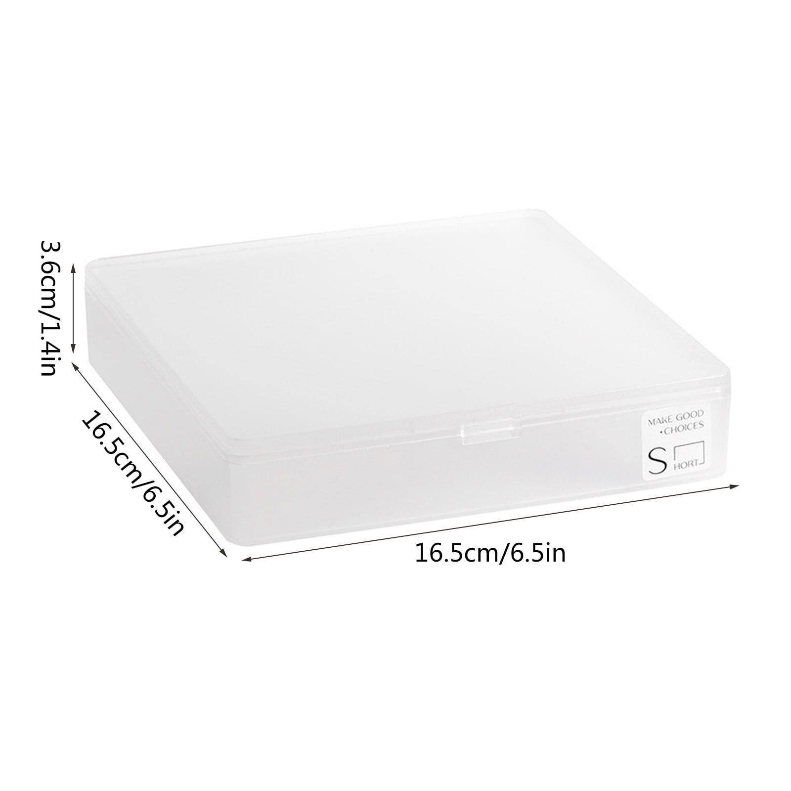 StSilkitty Frosted Transparent Storage Box with Secure Snap tight Lid ...