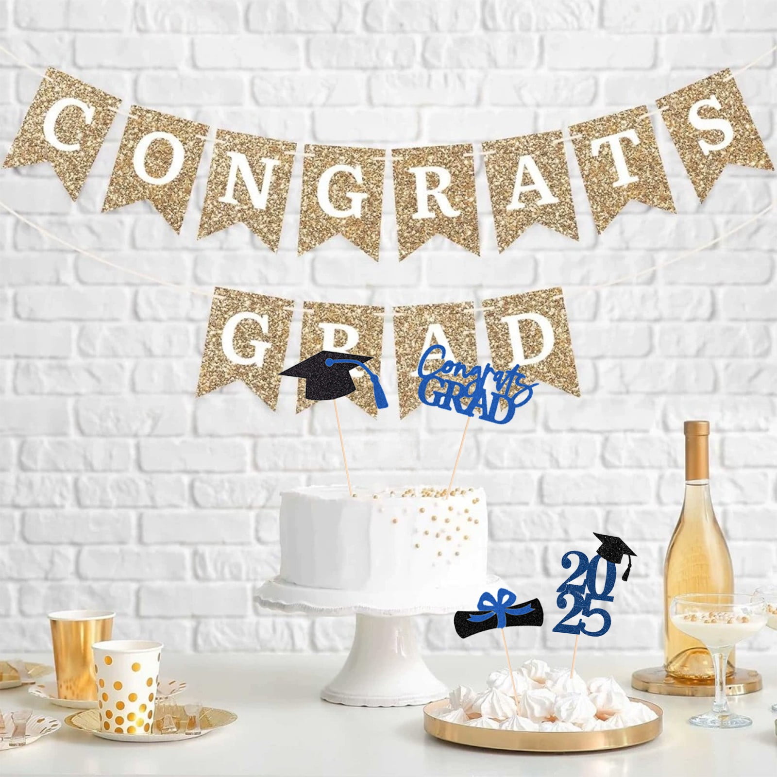 StSilkitty Graduation Cupcake Toppers Set of 6 for Celebrations Party ...