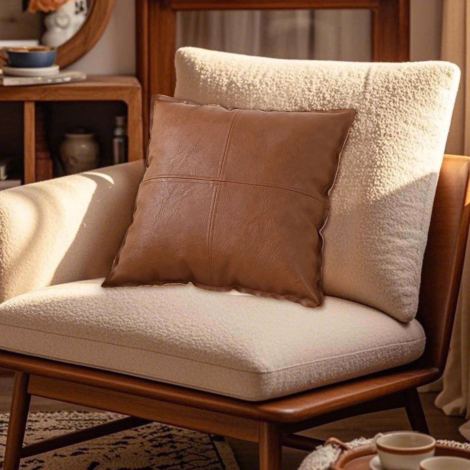 StSilkitty Innovative Leather Multi Functional Pillow and Storage ...