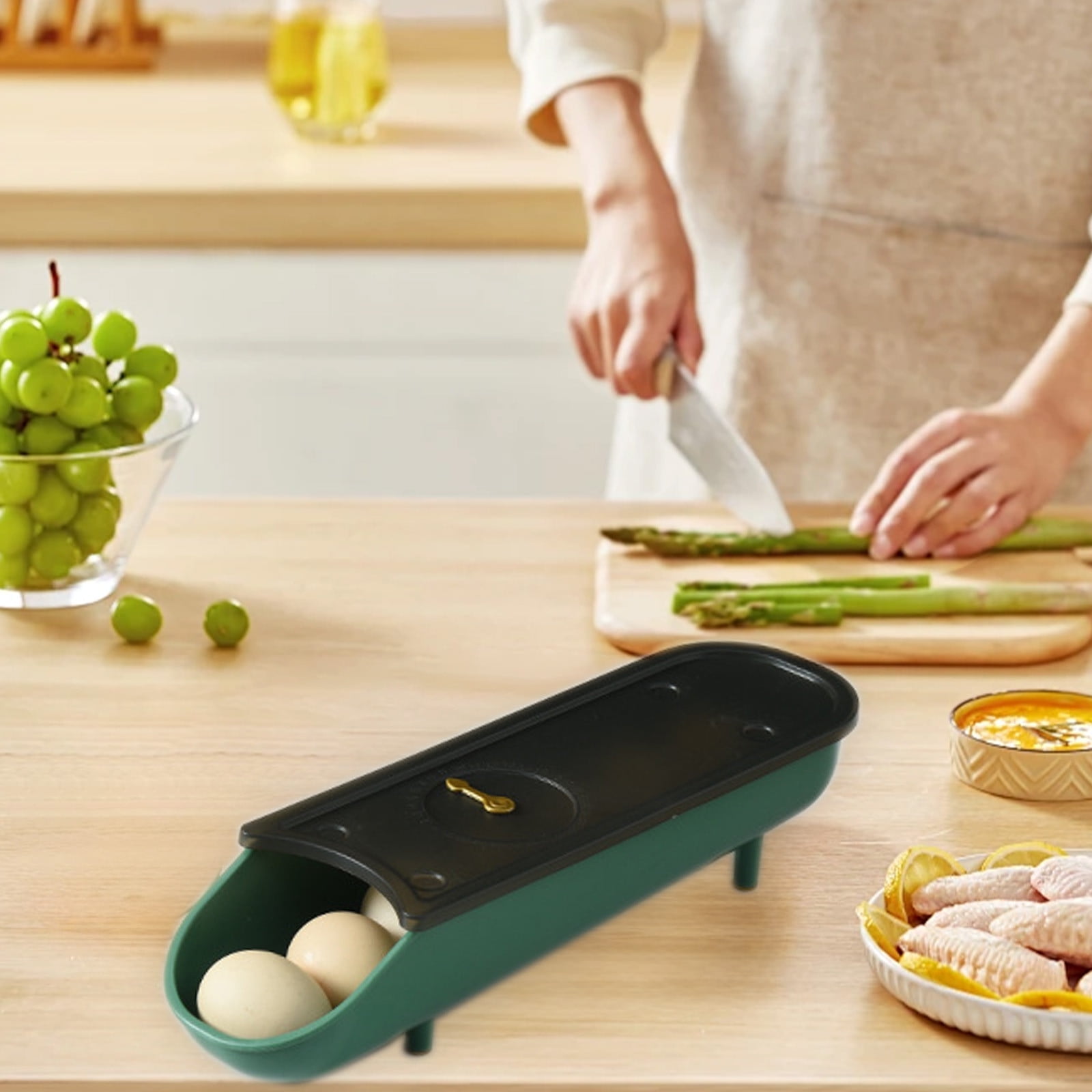 StSilkitty Innovative Snap Lock Egg Storage Box with Transparent Window ...